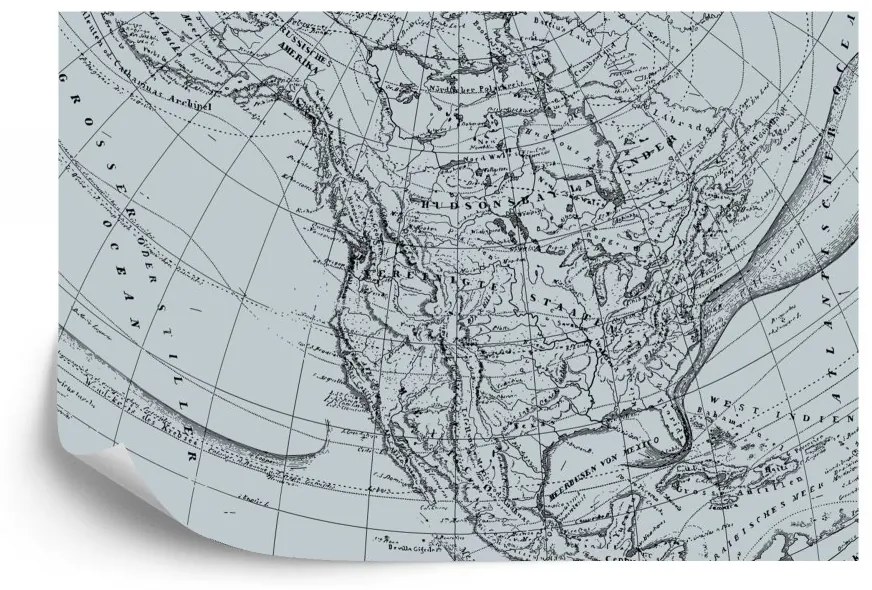 Fototapeta Stará Mapa Vliesová tapeta 104x70.5