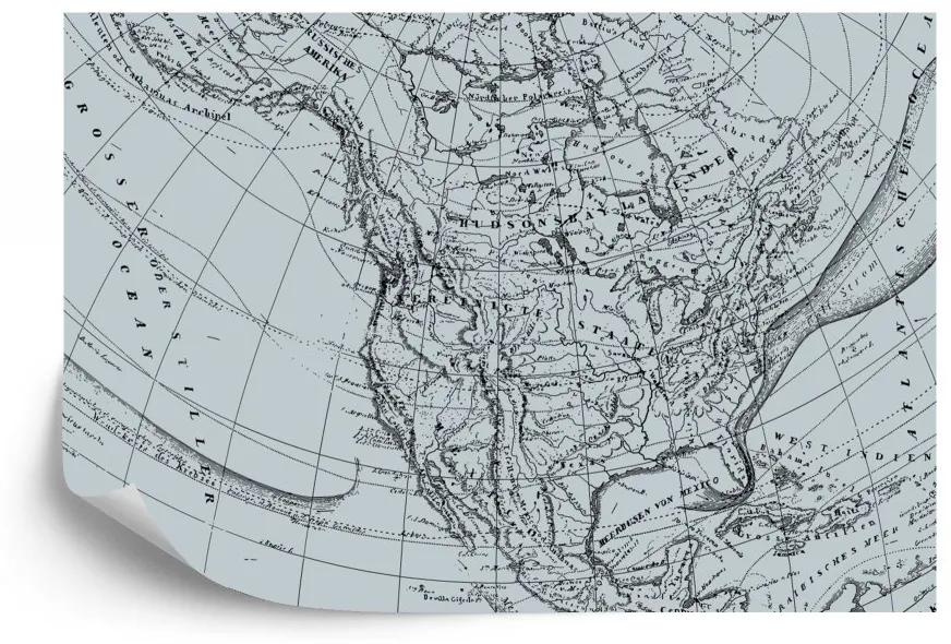 Fototapeta Stará Mapa Omyvatelný vlies 270x180