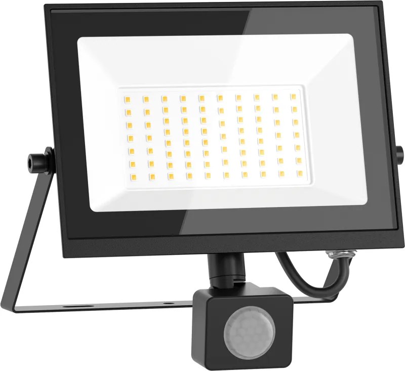 Mexen Luxpro+ LED reflektor s pohybovým senzorem, 50W, studená - 6500K, 5500 lm, černá - L236-050-65-70