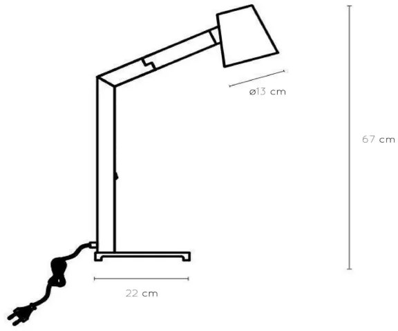 Lucide 20610/01/30 - Stolní lampa MIZUKO 1xE14/40W/230V