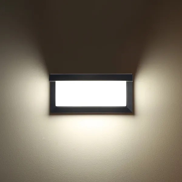 Brilagi - LED Venkovní nástěnné svítidlo BRICKY LED/12W/230V antracit IP54