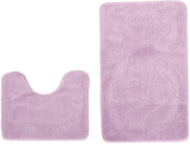 Koupelnové předložky 1001 fialové 2 ks, Šířky běhounů 100 cm