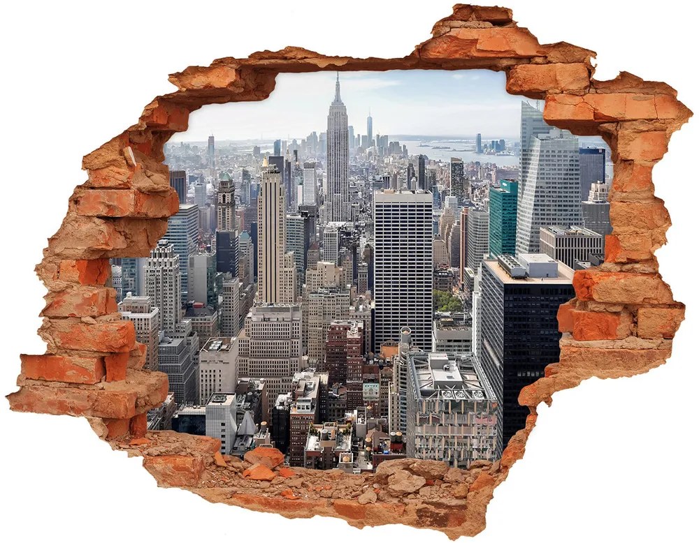 Wallmuralia Fototapeta díra na zeď 3D New York 90x70 cm