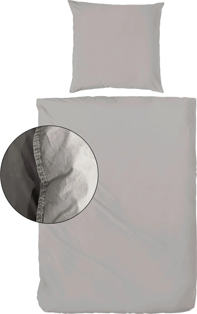 XXXLutz POVLEČENÍ, renforcé, šedá, 135/200 cm - Online Only povlečení - 005695000409