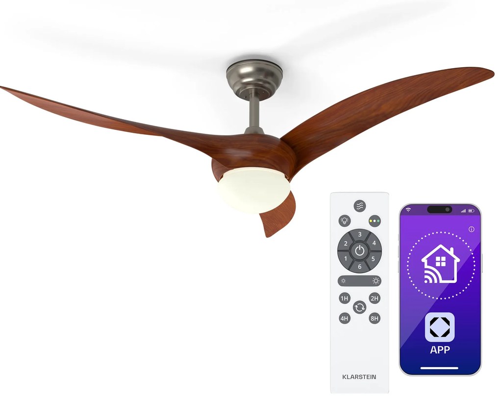 Klarstein Stropní ventilátor Monteverde s stmívatelným světlem