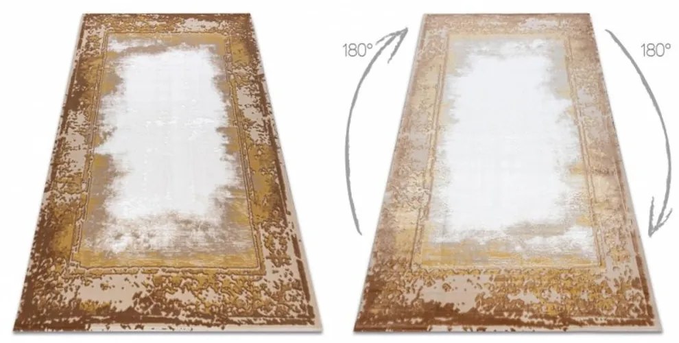 Luxusní kusový koberec akryl Hedeon hořčicový 160x230cm