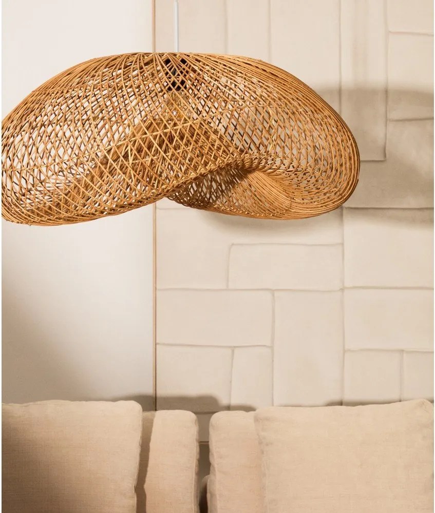 Ratanové stínidlo v přírodní barvě 58x85 cm Isora – Kave Home