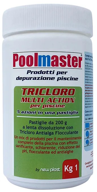 Poolmaster TriCHLOR MULTI ACTION tablety 200 g (1 kg)