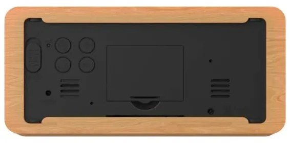 JVD Digitální bateriový budík s teploměrem JVD SB3210.2 v imitaci dřeva