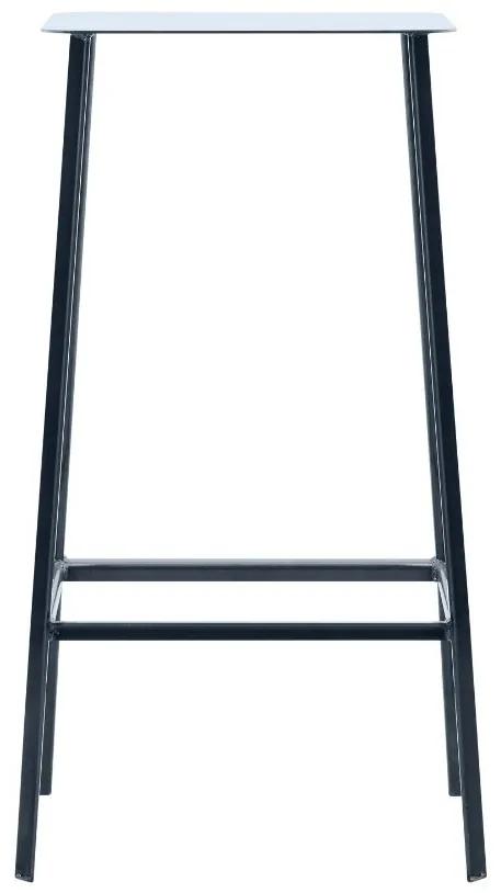 OnaDnes -20% House Doctor Černá kovová barová židle Stag 75 cm