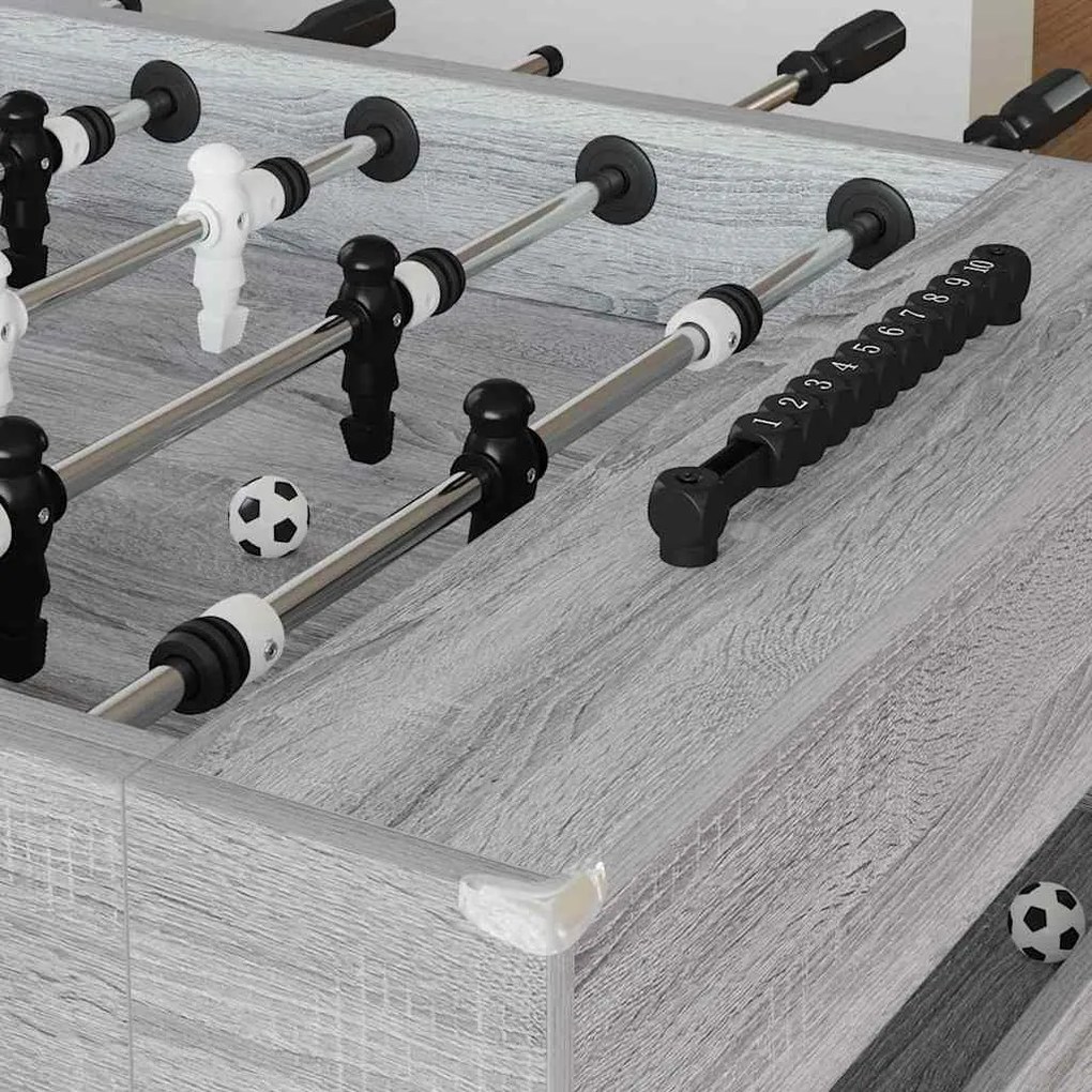 Stolní fotbálek Šedá Sonoma 146,5 x 74 x 85 cm Kompozitní dřevo 3378204