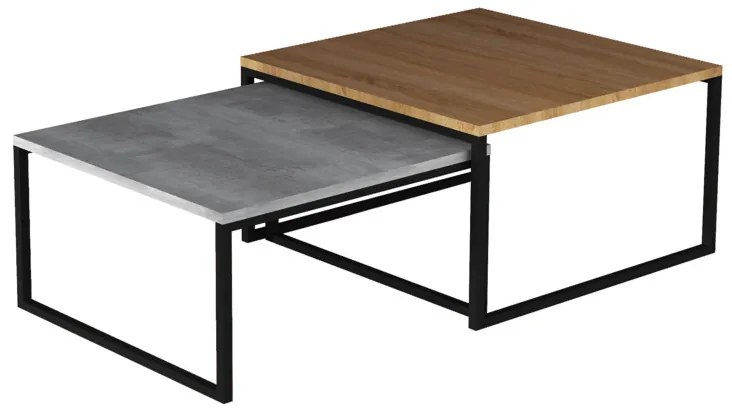 Eltap Konferenční stolek Nevio - ořech burgundia / beton