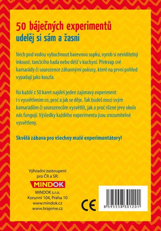 MINDOK HRA 50 Báječných experimentů Udělej si sám mn120