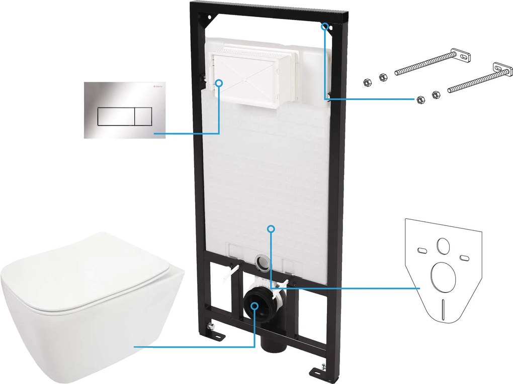 Deante Toilet set, concealed, 6 in 1