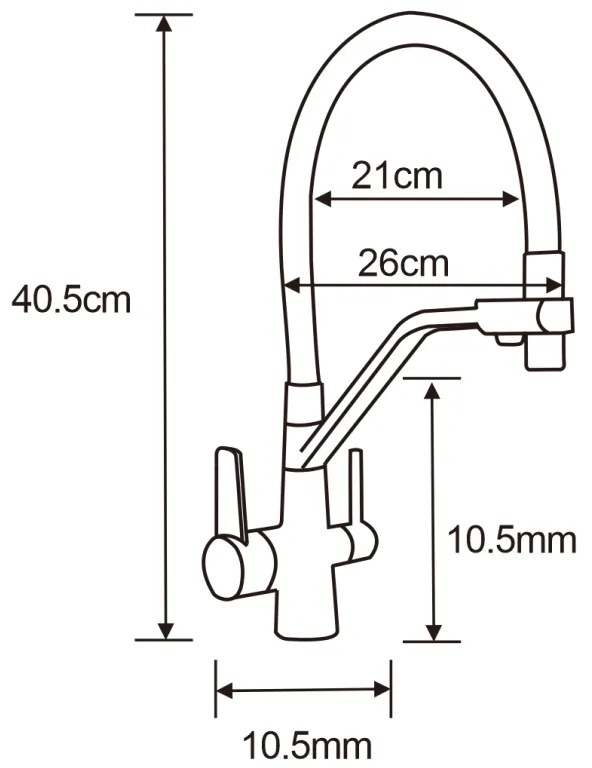 Mexen Diego, 1-komorový granitový dřez 488x488x167 mm a dřezová baterie Duo, šedá, 6512-71-671701-07