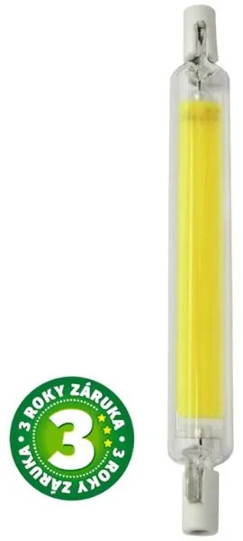 Prémiová LED žárovka R7s 118mm, 13W, 1100lm, COB, teplá, ekvivalent 77W