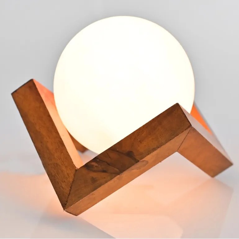 Solná lampa Měsíc