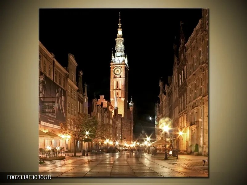 Obraz noční ulice s věží (), 40 dalších rozměrů