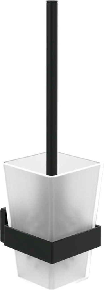 Villeroy & Boch Elements Striking - WC štětka nástěnná s držákem, sklo/matná černá TVA152017000K5