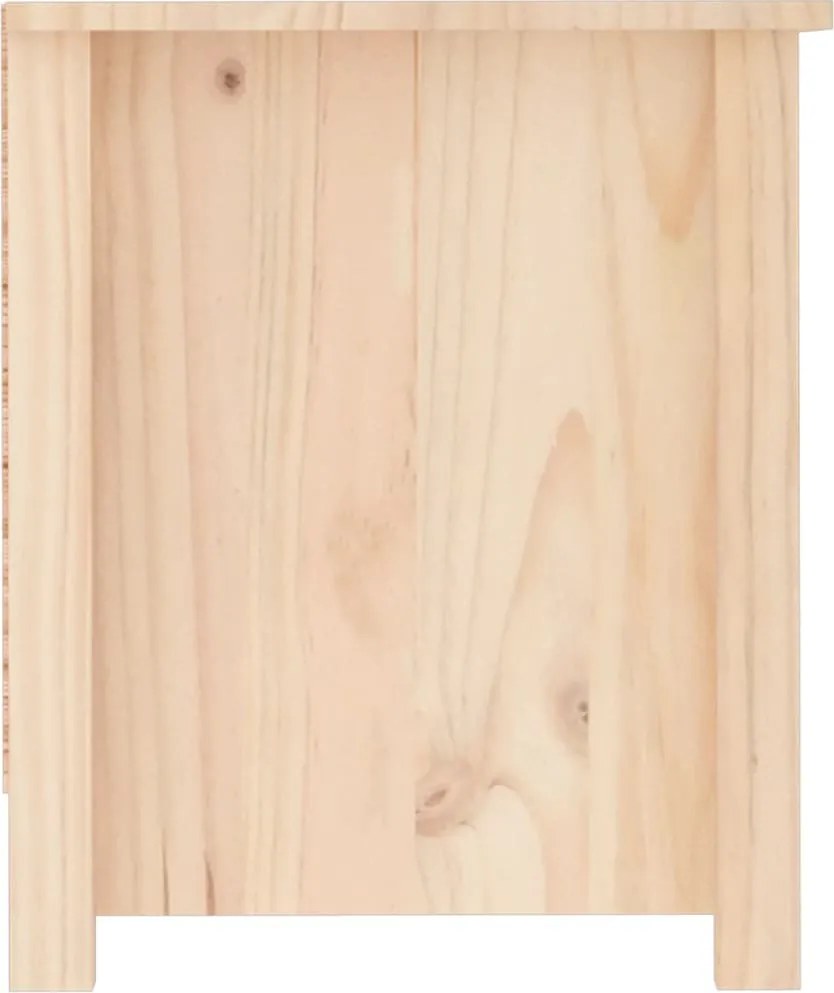 vidaXL Botník 110 x 38 x 45,5 cm masivní borovice [814594] Barva: Šedá