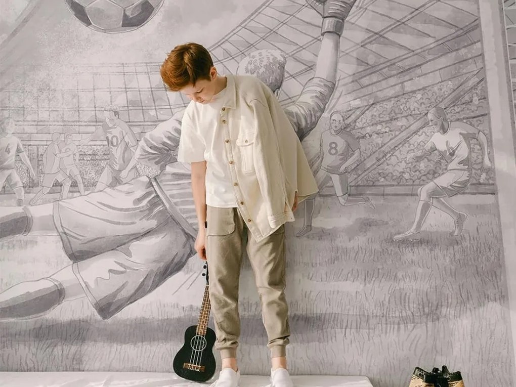 Velkoplošná tapeta mural FOTBAL do dětského pokoje