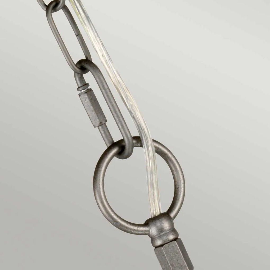 Elstead CROWN 3 kovový Farmhouse lustr 56 cm rezavý kov 3xE14