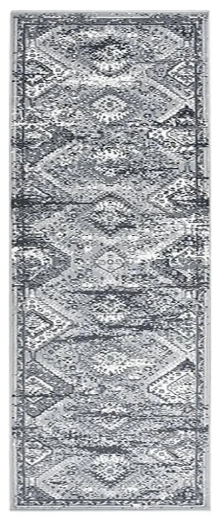 332106 vidaXL Běhoun BCF orientální šedý 100 x 250 cm