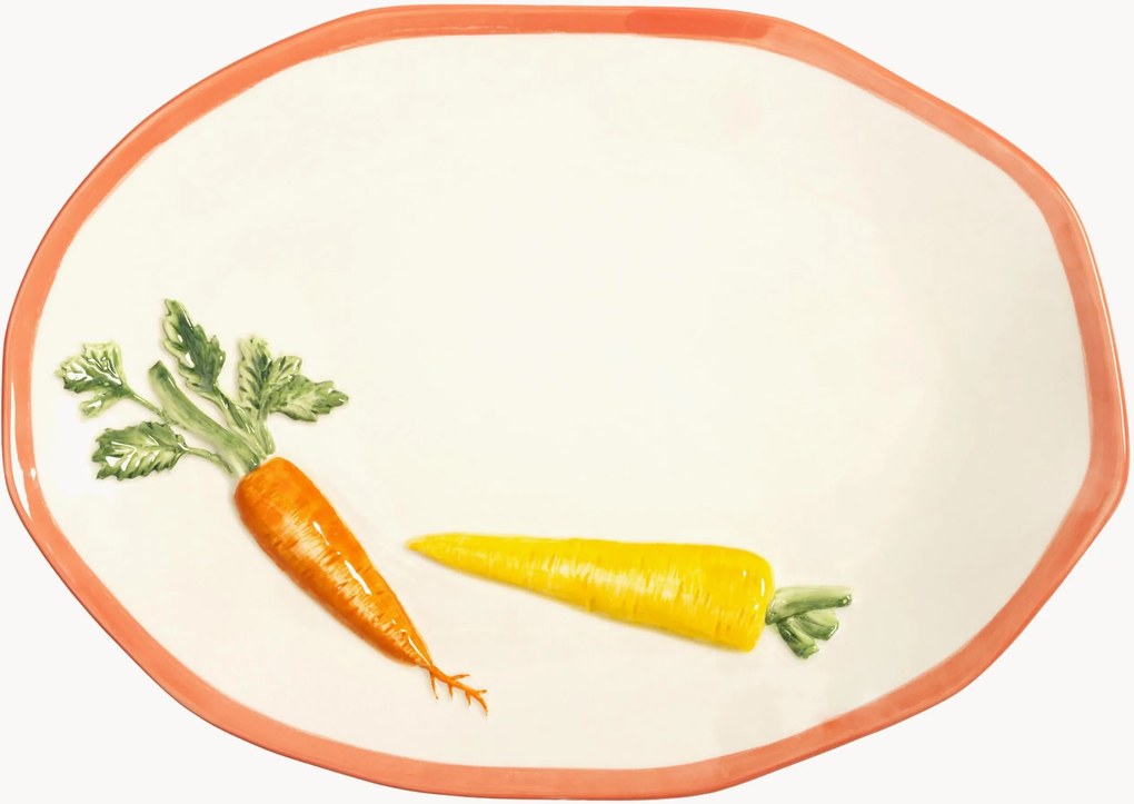 Ručně vyrobený servírovací talíř Carota