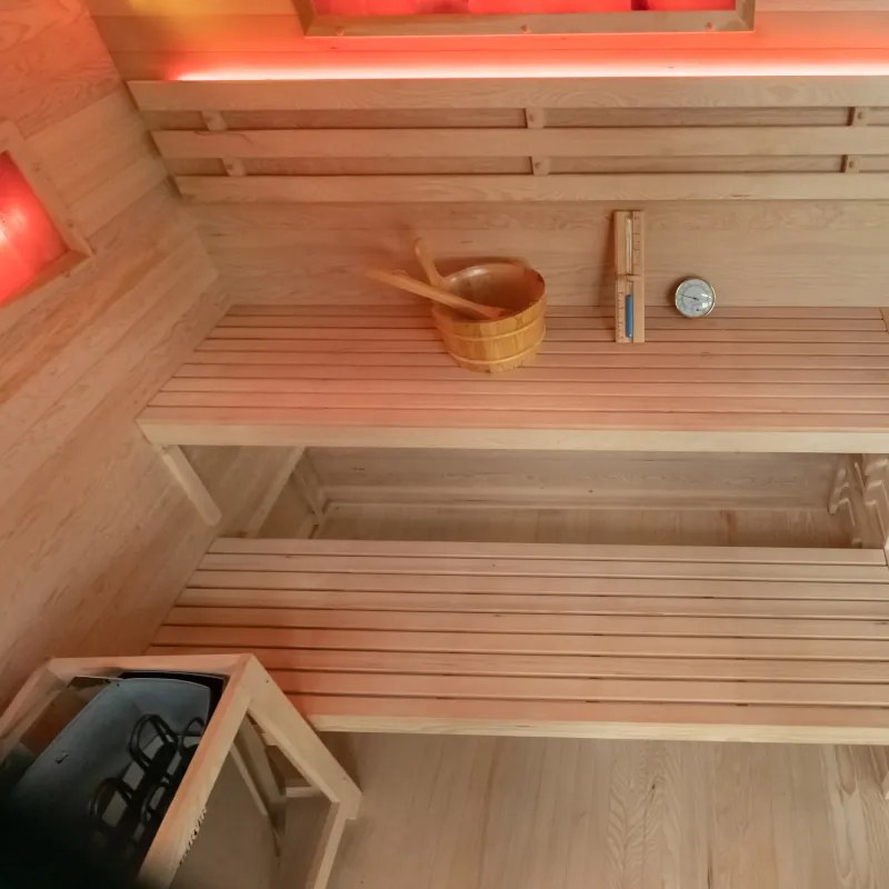 BPS-koupelny Finská sauna Relax HYD-6195 180x160, 4-5 osob
