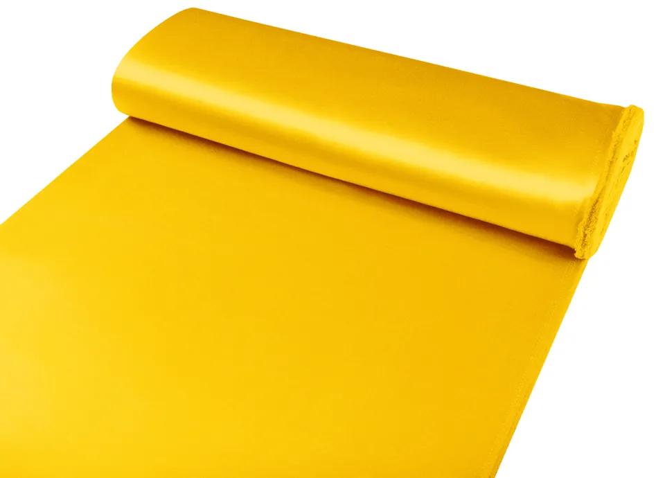 Biante Saténový závěs LUX-L041 Kanárkově žlutý 140x160 cm
