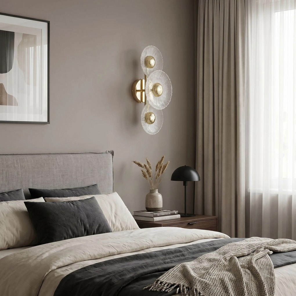 Toolight Rea, NÁSTĚNNÉ LED SVÍTIDLO SWE072-W GOLD, OSW-30201