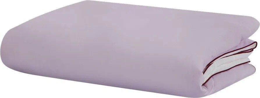 Povlak na peřinu na jednolůžko z bavlněného saténu v levandulové barvě 140x200 cm Oba – noo.ma
