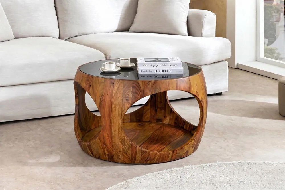 Designový konferenční stolek Velislav II 60 cm Sheesham