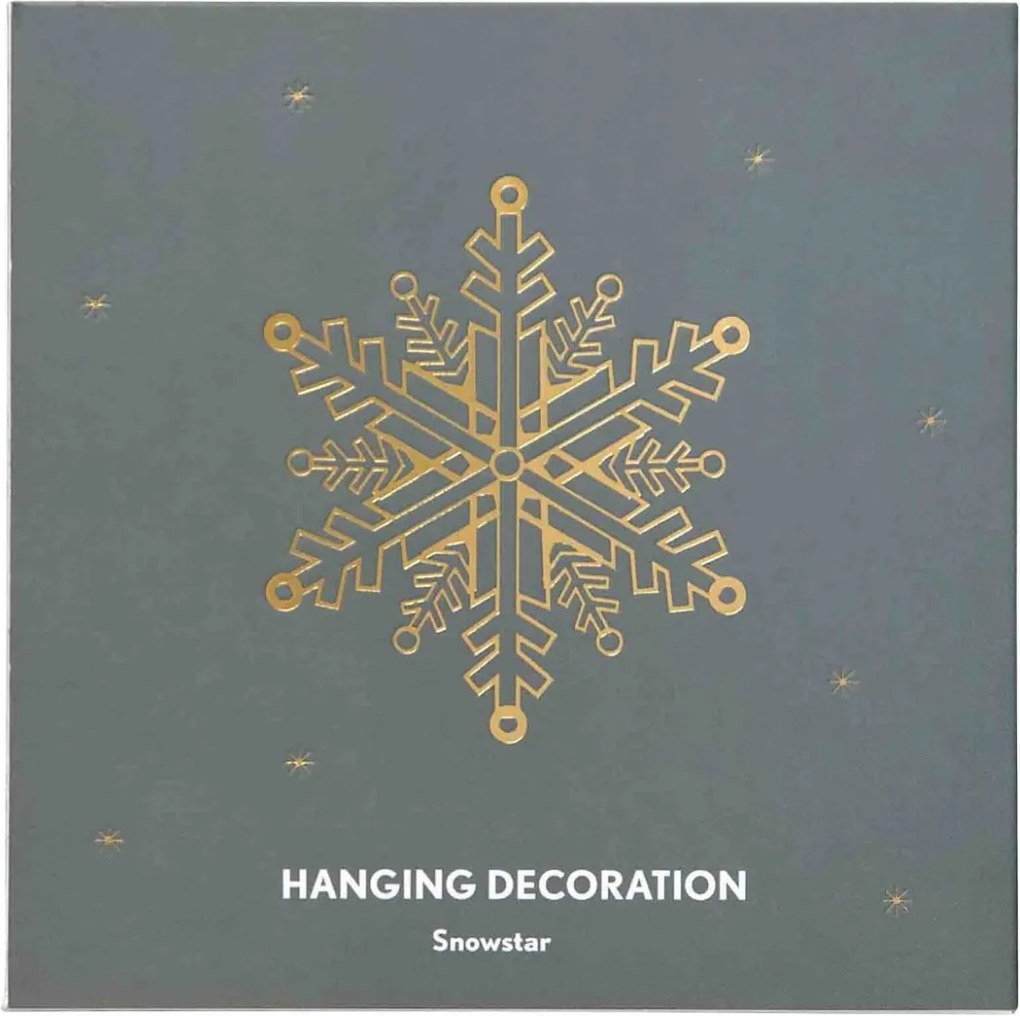 Závěsná dekorace Snowstar Gold Pluto Design