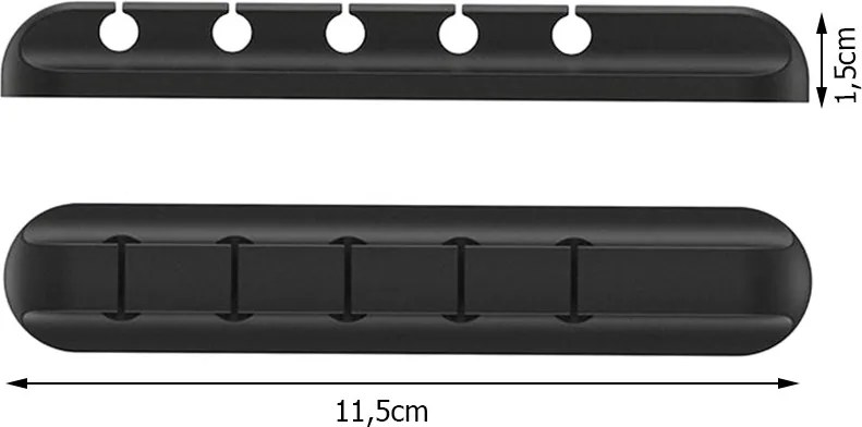 Verk Group Stolní organizér kabelů, samolepicí držák