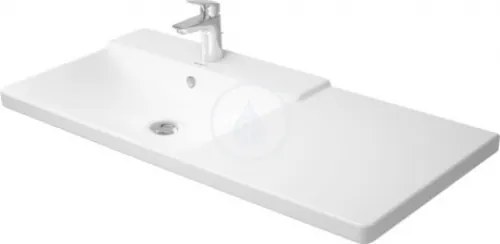 Duravit P3 Comforts - Umyvadlo do nábytku asymetrické s přepadem, 1050 mm x 500 mm, bílé - jednootvorové umyvadlo, 2333100000