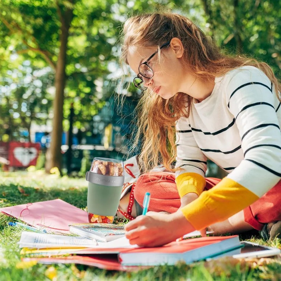 Westmark Třídílná dóza na jídlo, 1150 ml, mátově, L