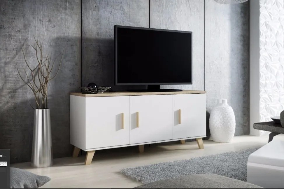 TV stolek Lotta I 150 cm dub sonoma/bílý