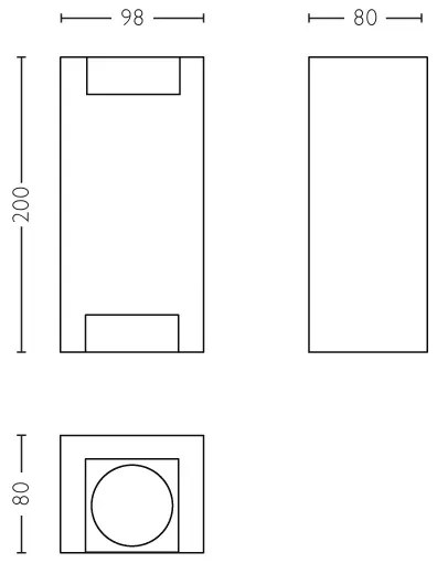 Philips 17339/48/PN - Venkovní nástěnné svítidlo MYGARDEN TROWEL 2xGU10/5W IP44