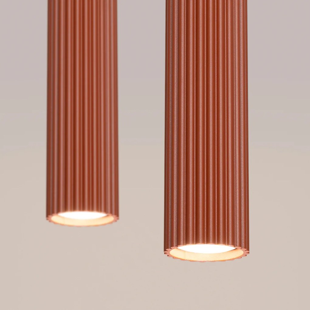 Sollux Lighting Závěsné svítidlo KARBON 2 červené okrové