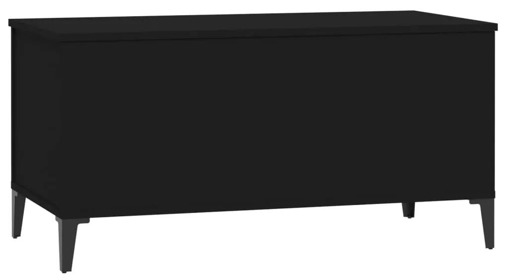 Konferenční stolek černý 90 x 44,5 x 45 cm kompozitní dřevo - Default Title