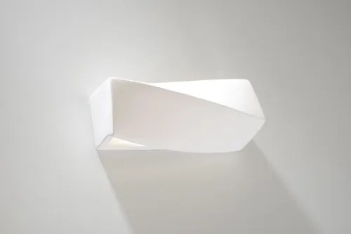 Nástěnné keramické svítidlo SOLLUX Sigma mini E27 1x60W bez zdroje SL.0229 bílá