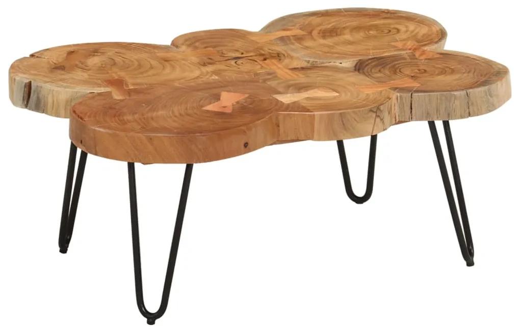 Konferenční stolek 36 cm 6 dřevěných koláčů masivní akácie,  353300