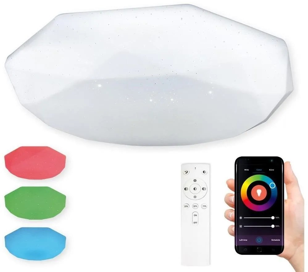 Stropní světlo top light sparkle 40 smart - led rgb stmívatelné svítidlo led/30w/230v tuya + do