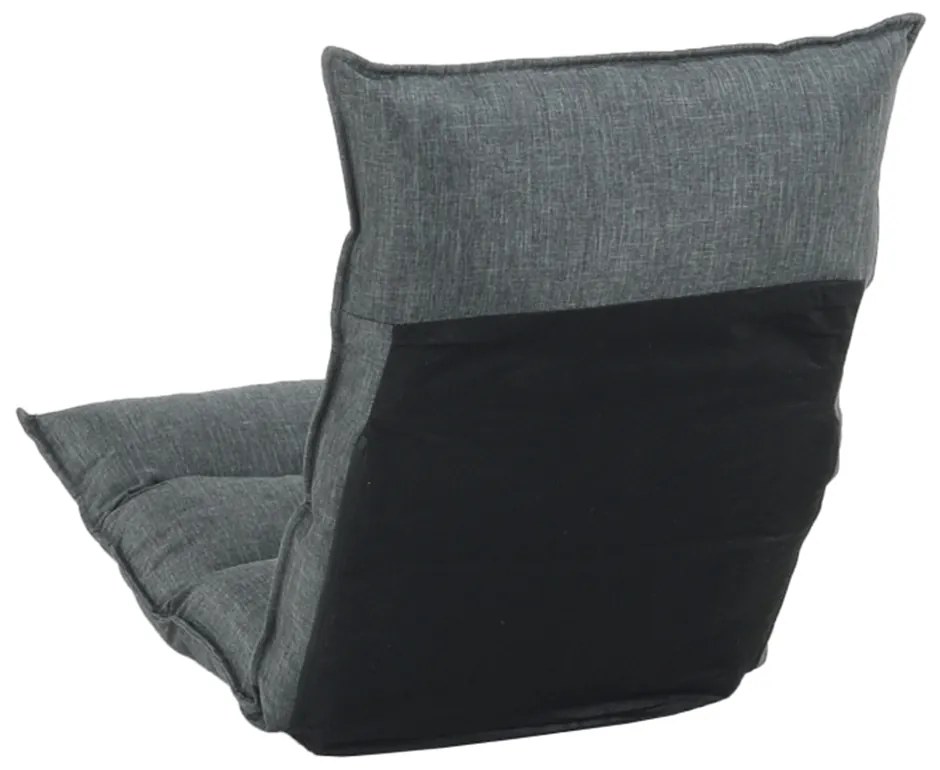 Relaxační křeslo, látka šedá, LOTA NEW