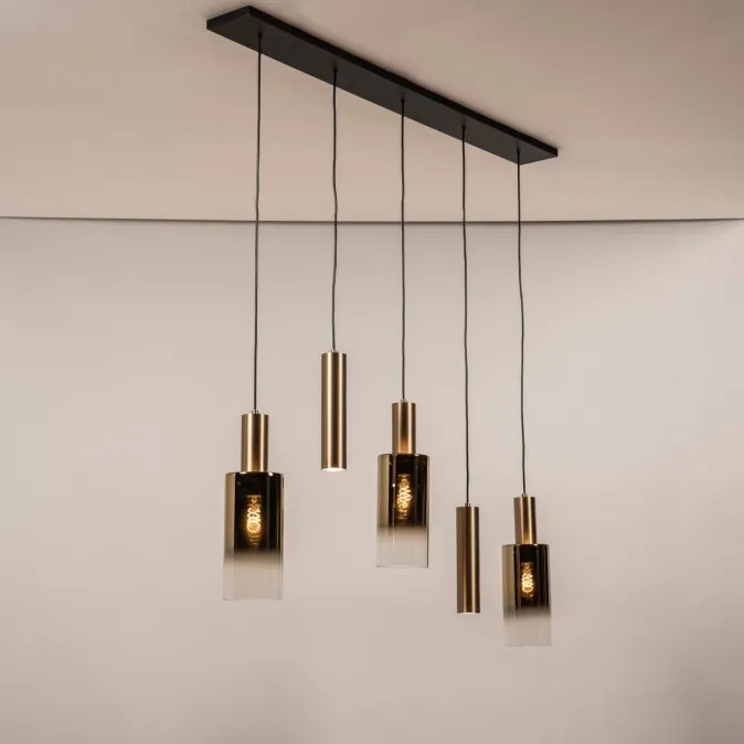 Závěsné svítidlo nad jídelní stůl Luce di Tosca 5 Gold