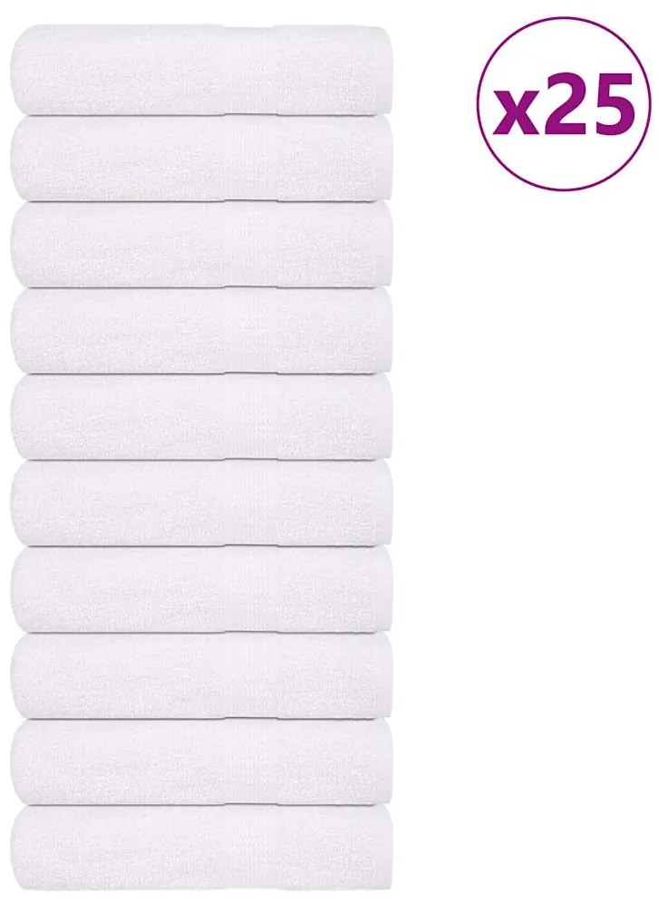 Ručníky FROGN 25 ks bílé 100x150 cm 360 g/m² 136660