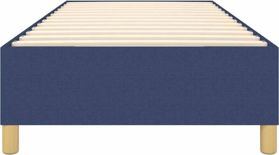 Rám postele s boxspringem modrá 90x200 cm textil 3120935