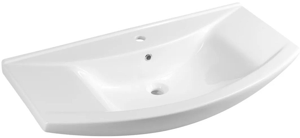 Aqualine Aqualine, ZERO 97 keramické umyvadlo nábytkové 97x51cm, bílá, 6095