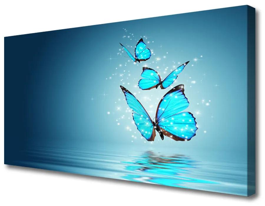 Obraz na plátně Motýli Voda Umění 100x50cm